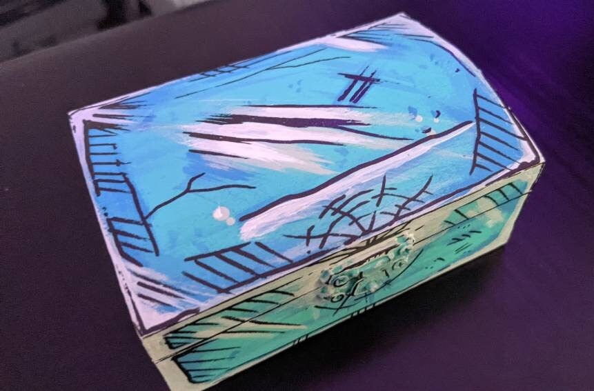 Jewelry Storage Borderlands Ice Blue || Cel Shaded Engagement Ring Box ...