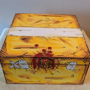 Comic-style Bloody Yellow Loot Chest square - Etsy Canada