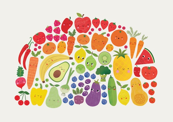 Arco Iris De Frutas EL ARCO IRIS DE LAS FRUTAS Y LAS VERDURAS