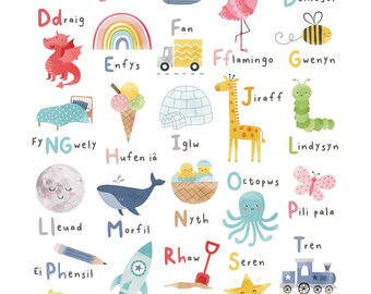 Welsh Alphabet - Etsy UK