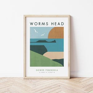 Gower Peninsula Wall Art, Mumbles Art Print, Rhossili, Welsh Travel ...