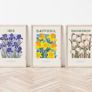 Snowdrops Art Print, Snowdrops Flower Market Poster, - Etsy UK