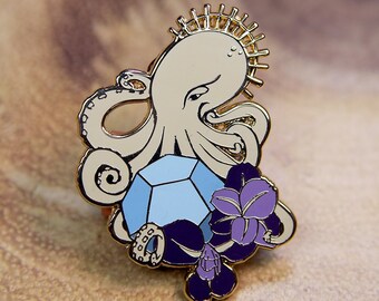 Octopus Depths Hard Enamel Pin - Etsy