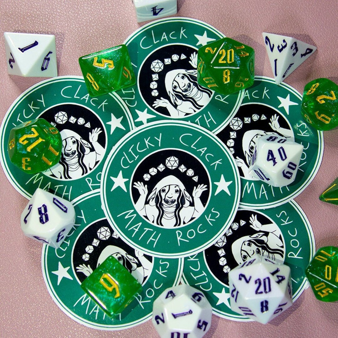 Clicky Clack Math Rocks Goblin Dnd Sticker - Etsy