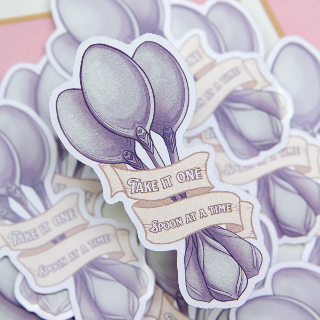 One Spoon at a Time Sticker - Etsy