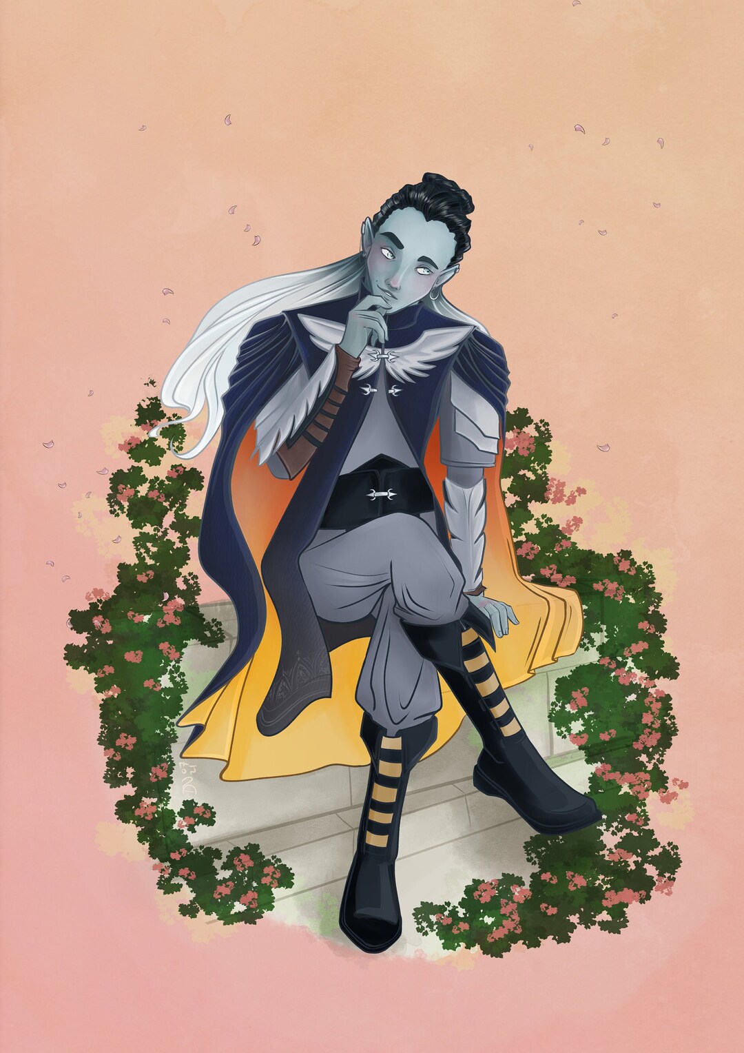 Bard at Rest Dorian Storm Critical Role Print - Etsy