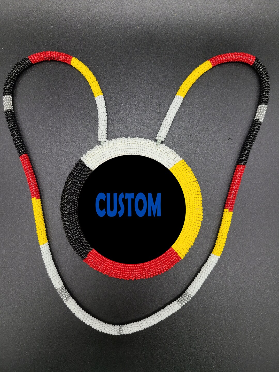 Native American Beaded Custom Patch With Medicine Wheel Fully Beaded ...