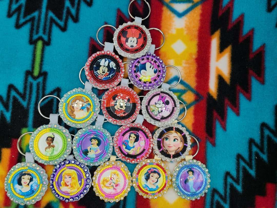 Native American Beaded Key Chain Disney Princesses Pokemon Super Heroes ...