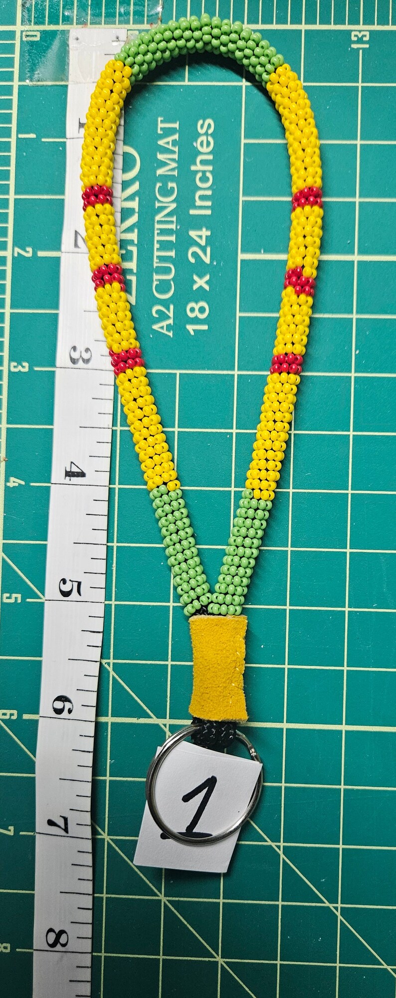 Native American Beaded Vietnam Veteran Twist Wristlet Keychain Casino ...