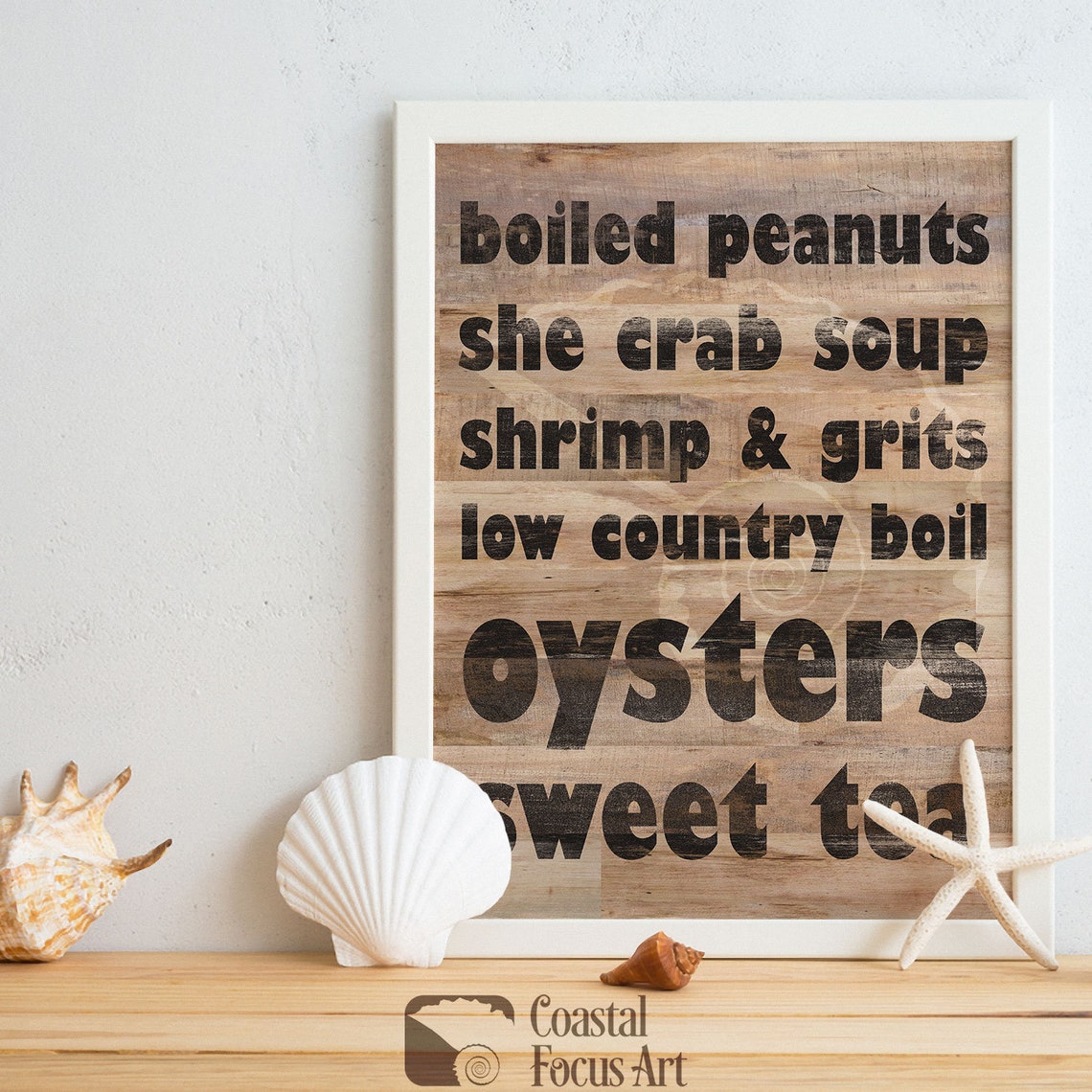 Southern Charm Cuisine wood sign print low country boil | Etsy