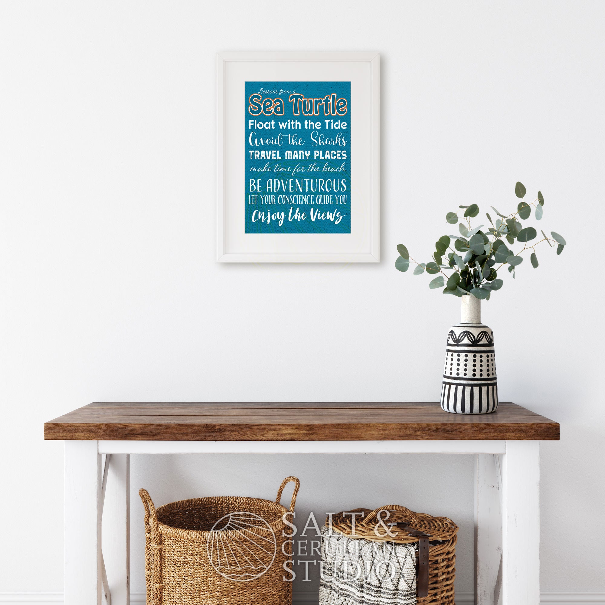 Sea Turtle Wall Art, Inspirational Quotes, Sea Turtle Art, Sea Turtle ...