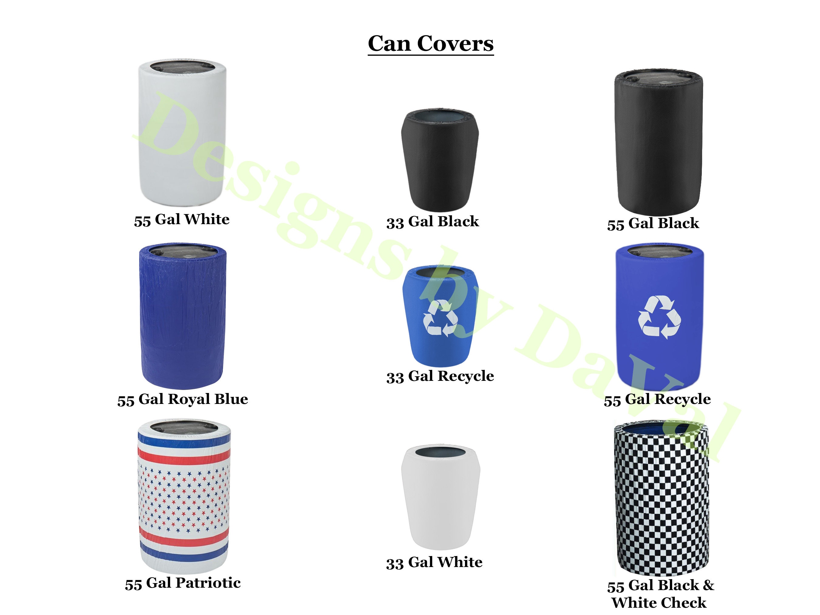 Fitted Kwik-can Covers for 33 Gal and 55 Gal Drums - Etsy