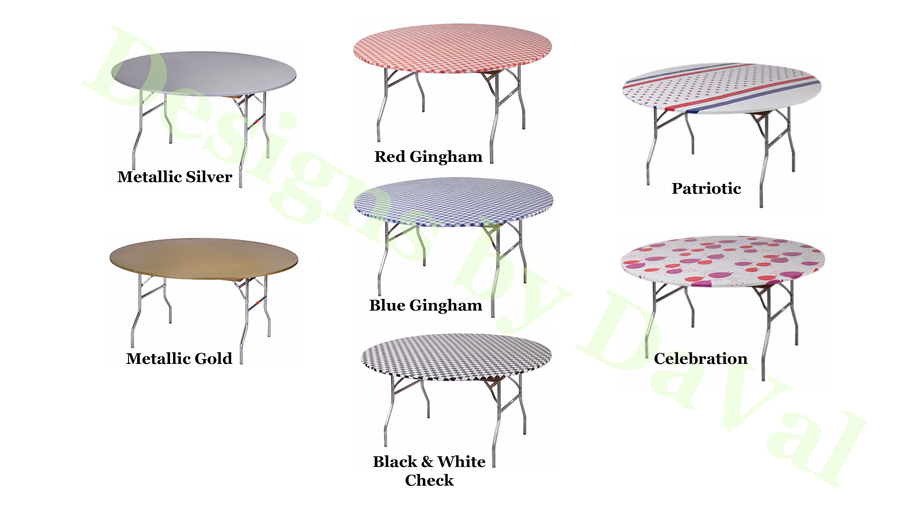 Kwik Covers 60" Round Fitted Plastic Table Cover, Party Tablecloths - Etsy