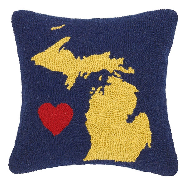 Michigan Pillow - Etsy