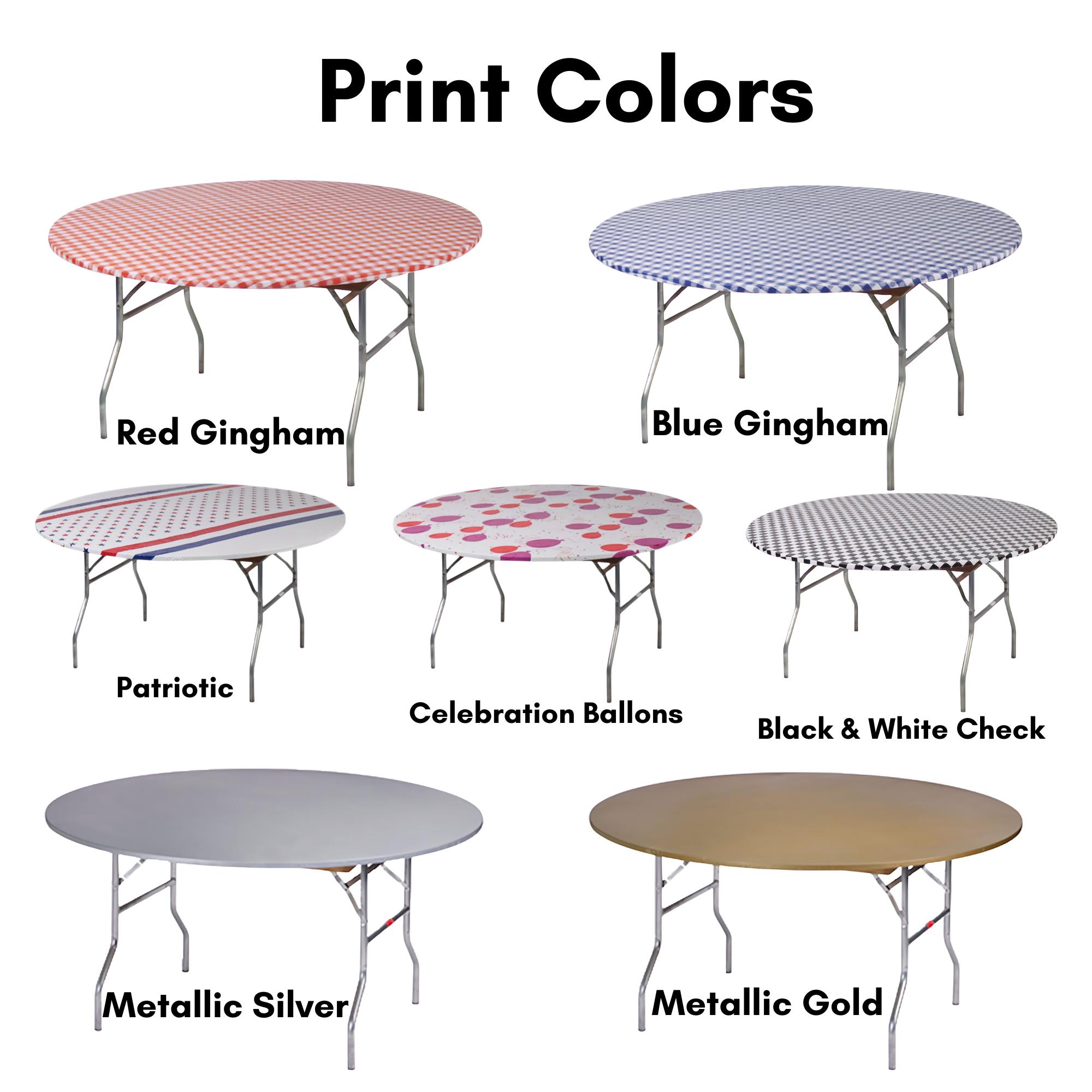 Kwik Covers 60" Round Fitted Plastic Table Cover, Party Tablecloths - Etsy