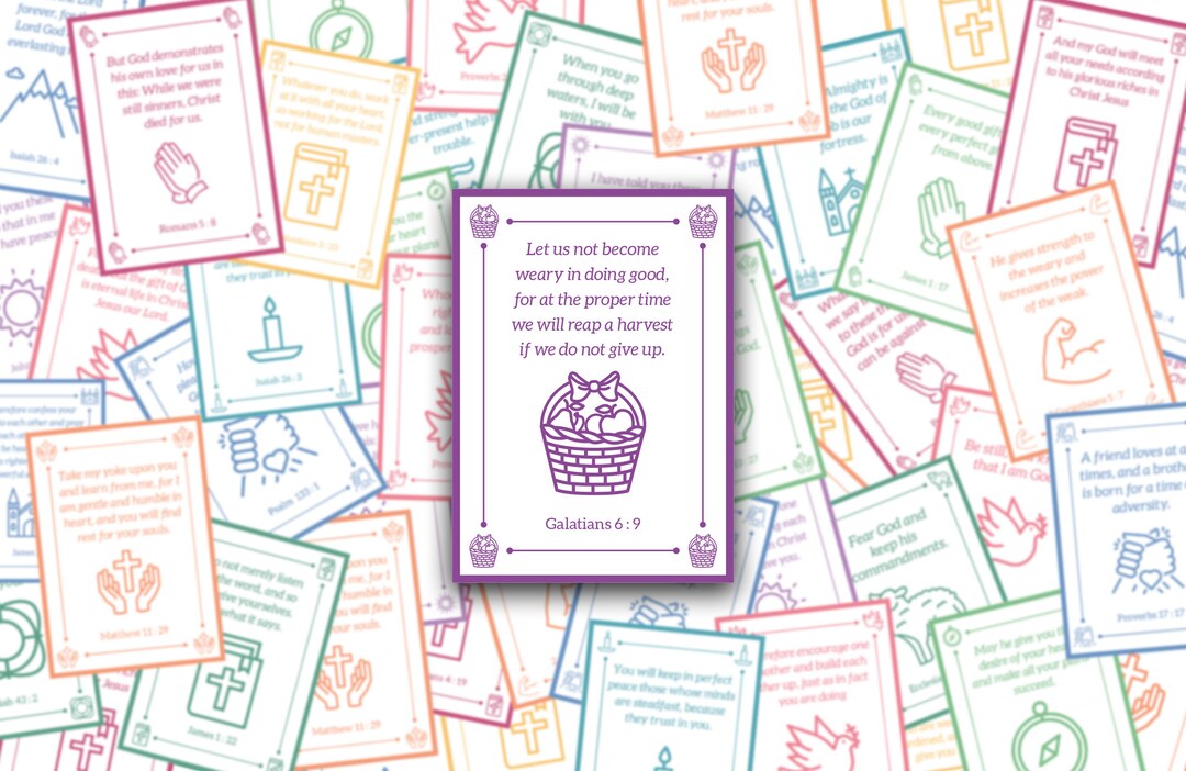 108 Essential Bible Verse Cards for Kids - PRINTABLE - Etsy
