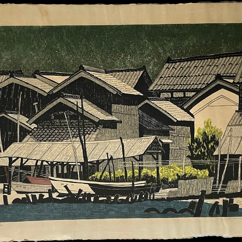 Japanese Woodblock - Etsy