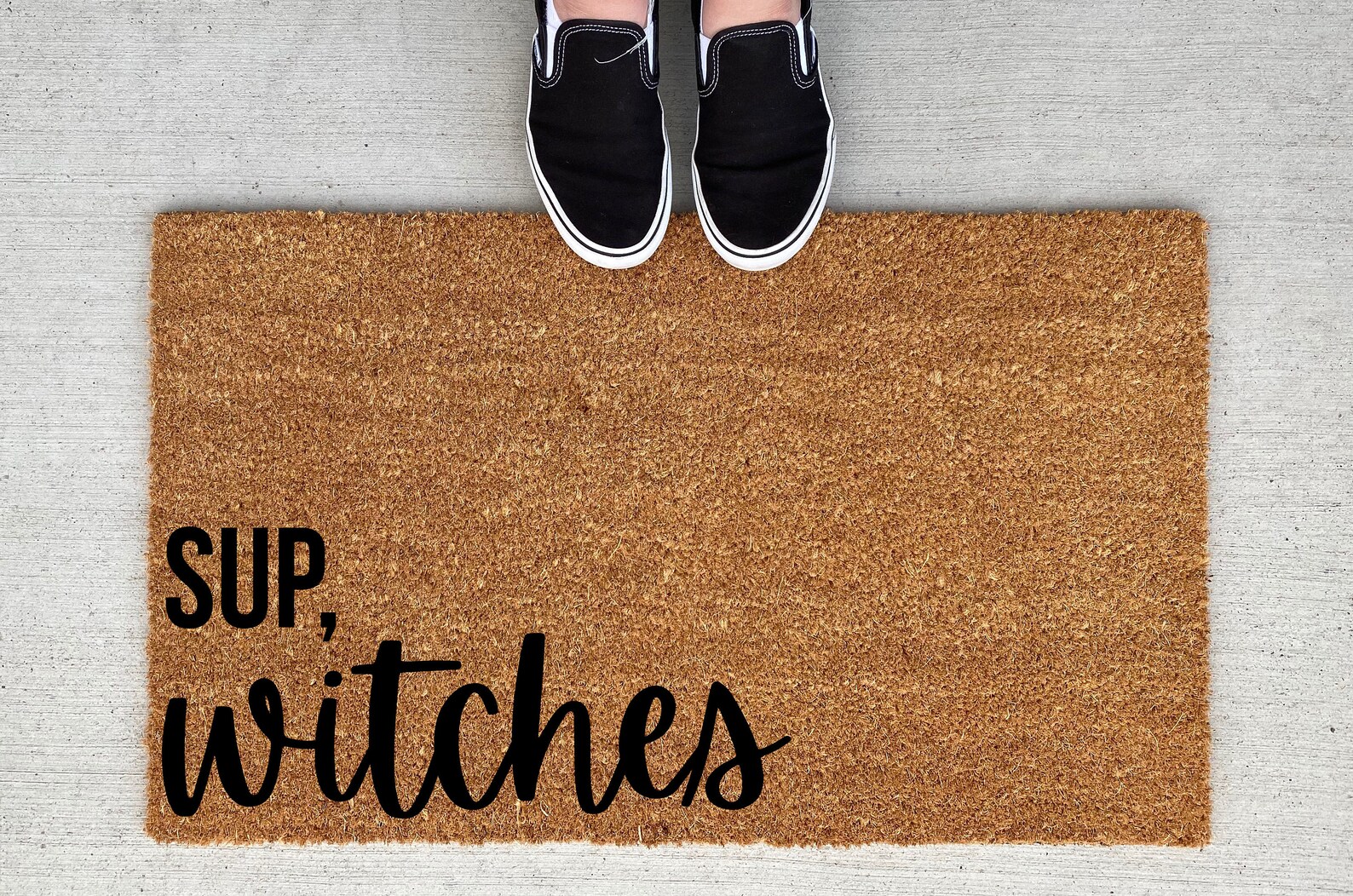 Sup Witches Halloween Doormat Halloween Doormat Pumpkin - Etsy