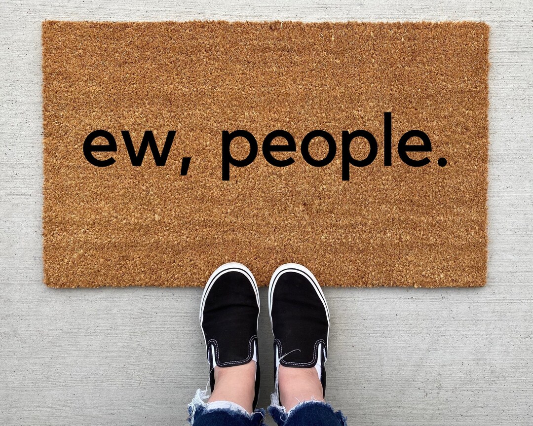 Ew People Doormat, Personalized Doormat, Porch Decor, Custom Doormat ...