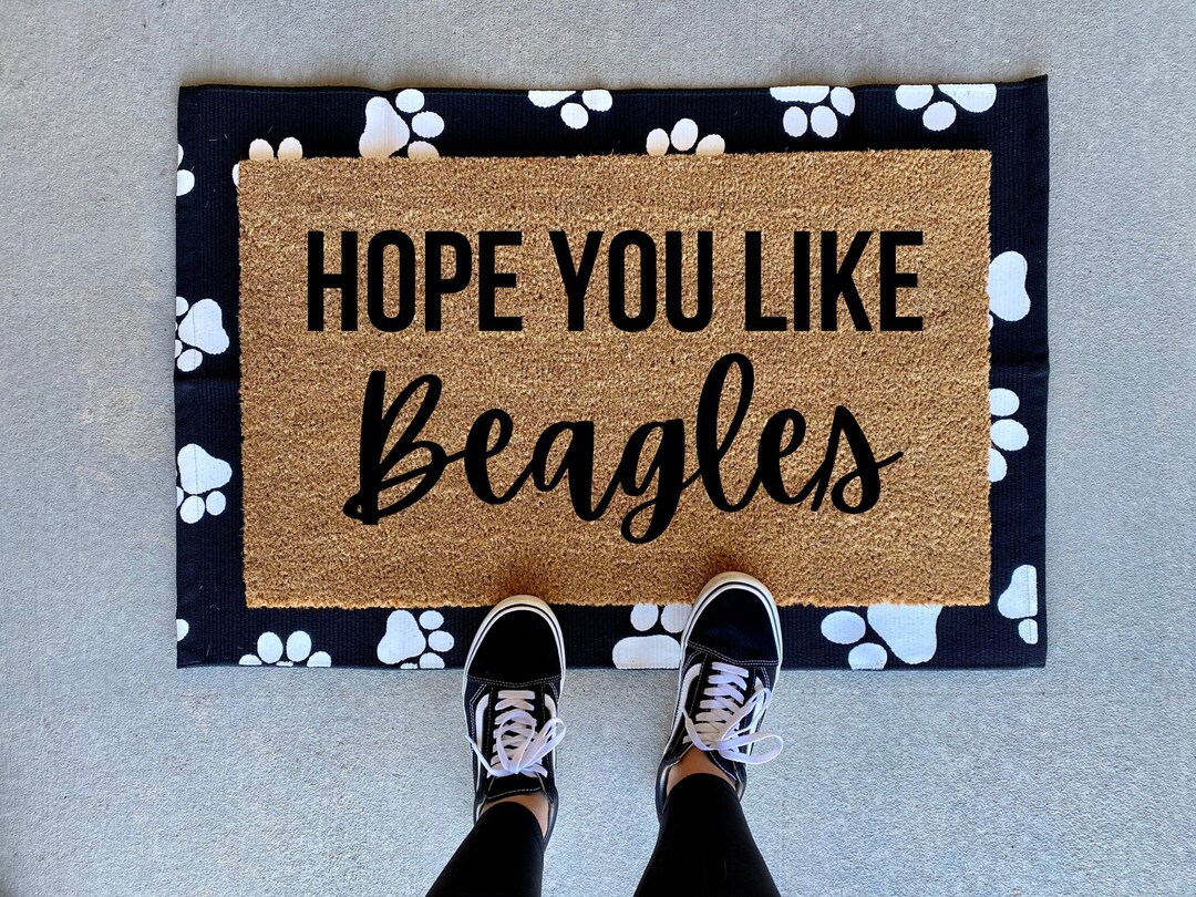 Hope You Like Beagles Welcome Mat, Dog Owner Gift , Personalized ...