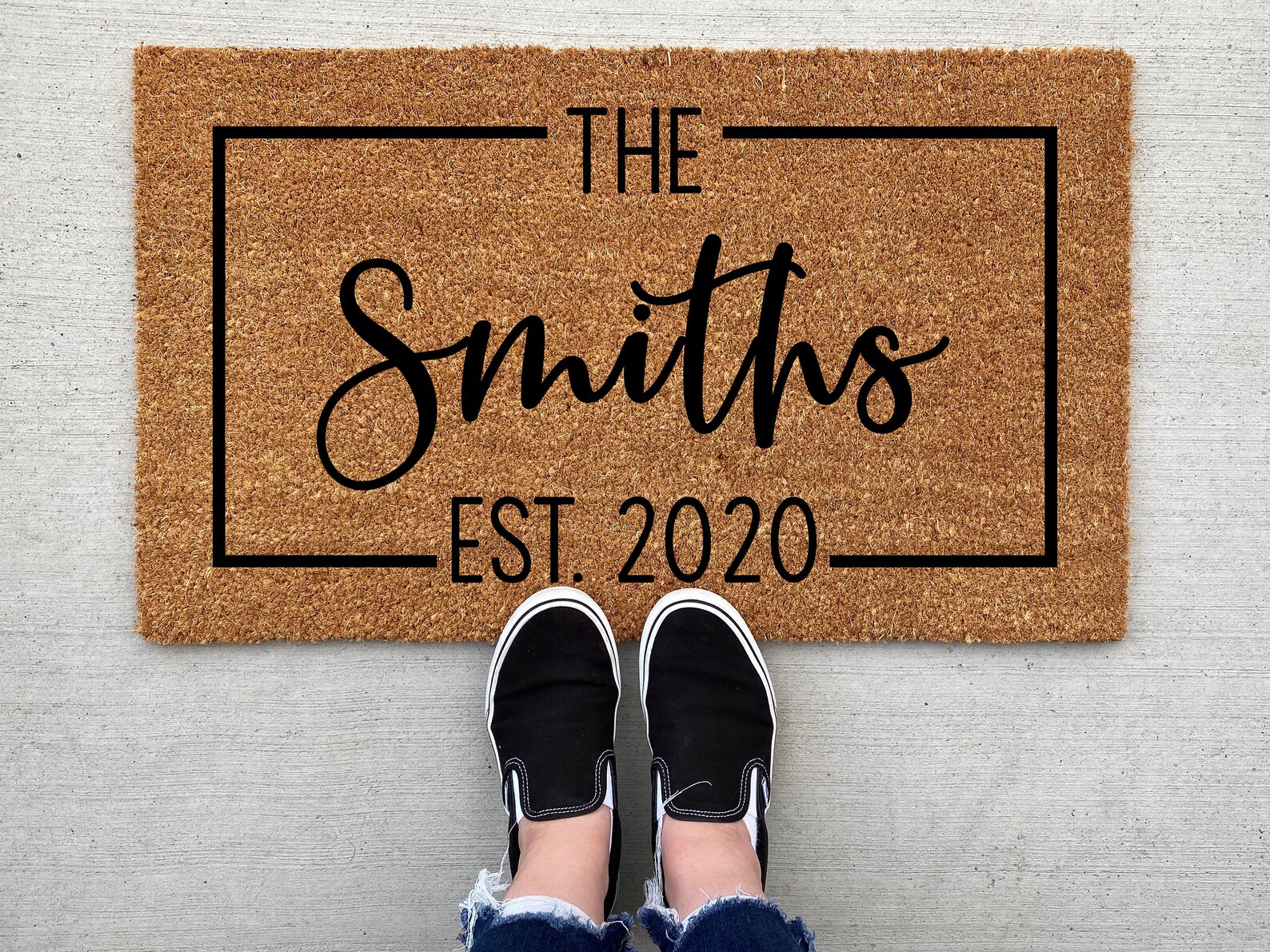 Personalized Welcome Doormat, Home Decor, Custom Doormat, Welcome Mat ...