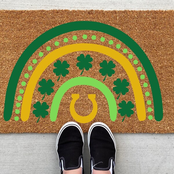 Rainbow Doormat - Etsy