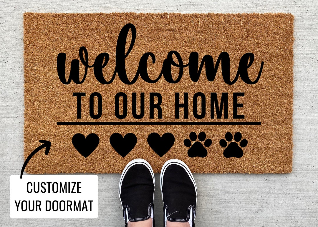 Custom Dog Welcome Doormat, Door Mat for Dogs, Custom Doormat Dog, Dog ...