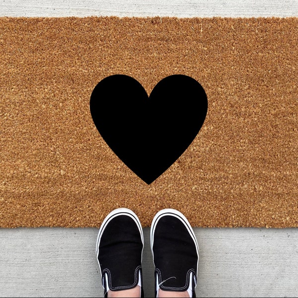 Heart Doormat - Etsy