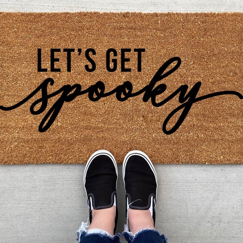 Hey Boo Welcome Mat Fall Decor Doormat Door Mat Pumpkin - Etsy