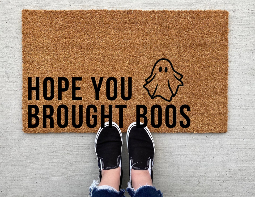 Hope You Brough Boos Doormat Halloween Doormat Pumpkin Fall - Etsy
