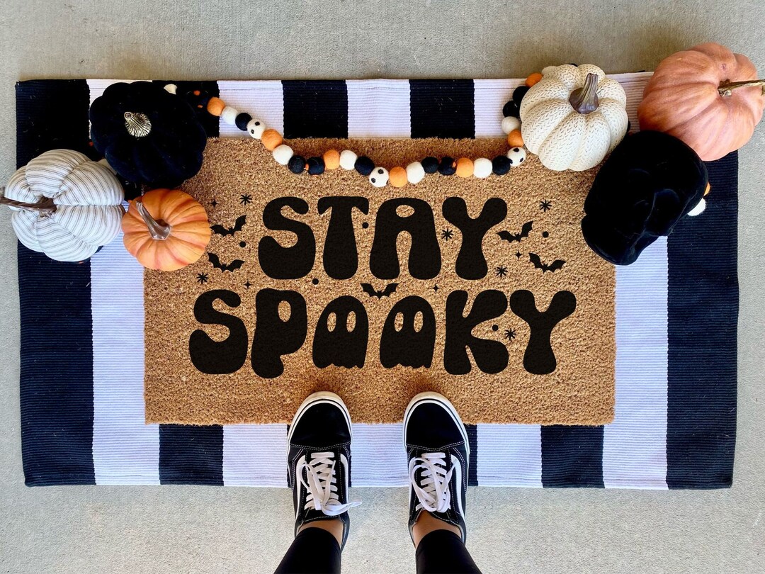 Stay Spooky Halloween Doormat Halloween Doormat Pumpkin - Etsy
