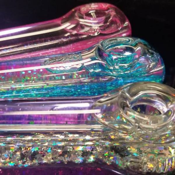 Rainbow Glass Pipes - Etsy