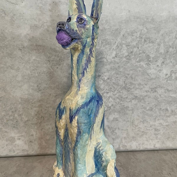 Paper Mache Dog - Etsy