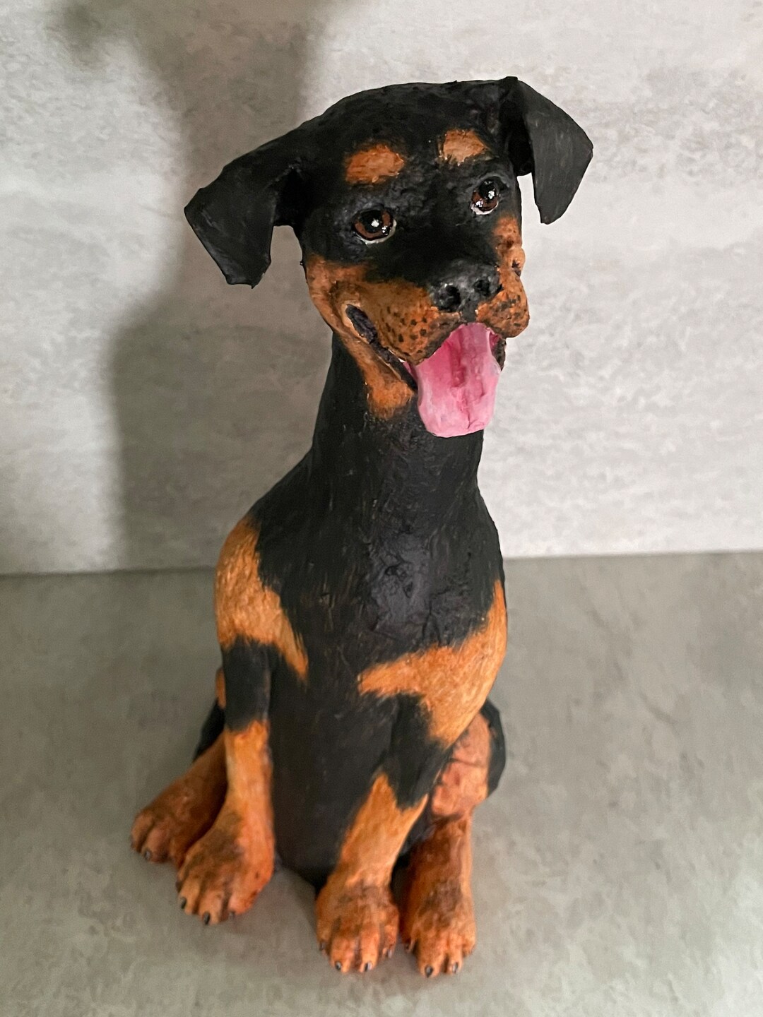 Rottweiler Sculpture Made From Beer Bottle and Paper Mache - Etsy