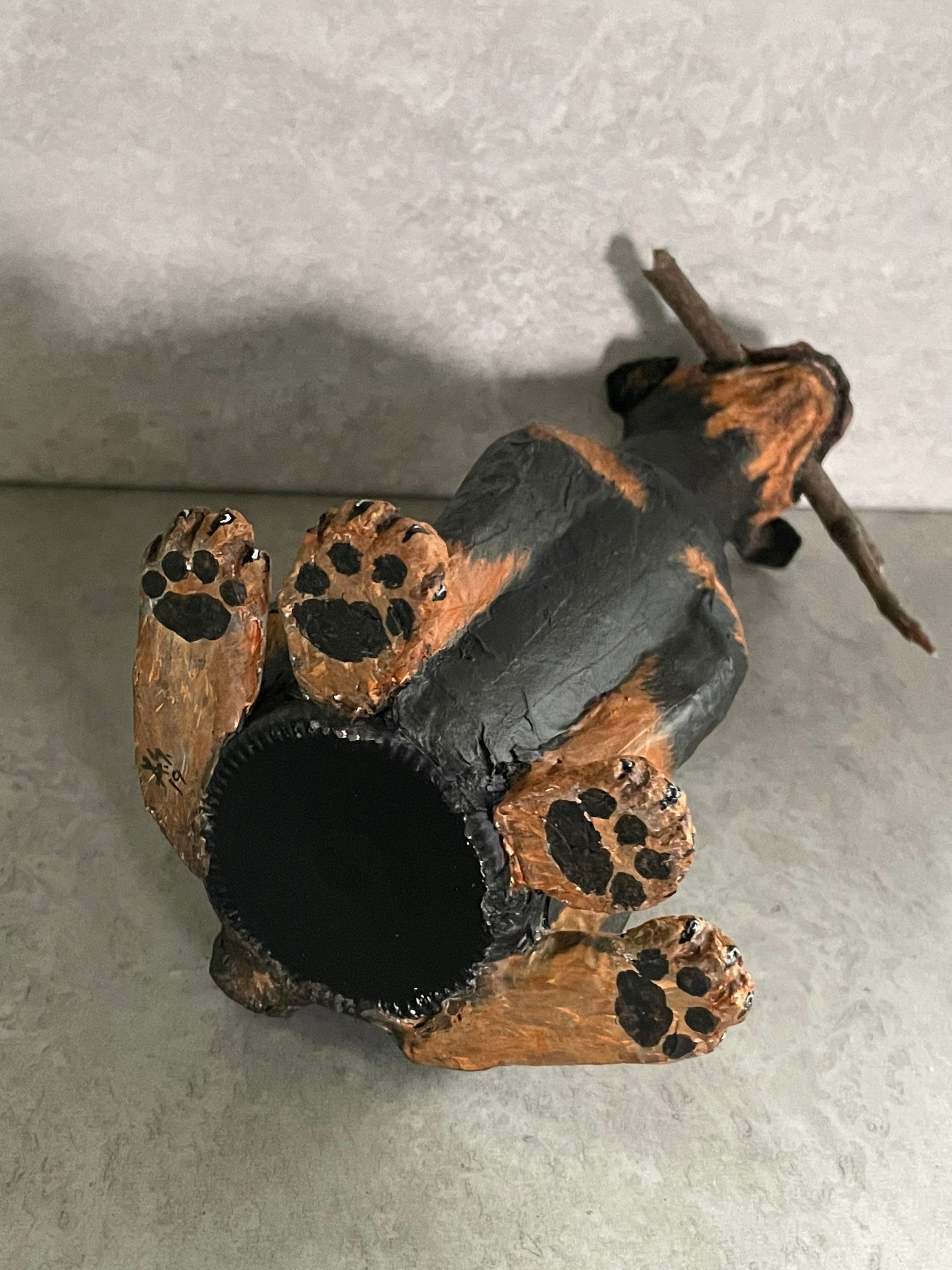 Rottweiler Sculpture Made From Beer Bottle and Paper Mache - Etsy