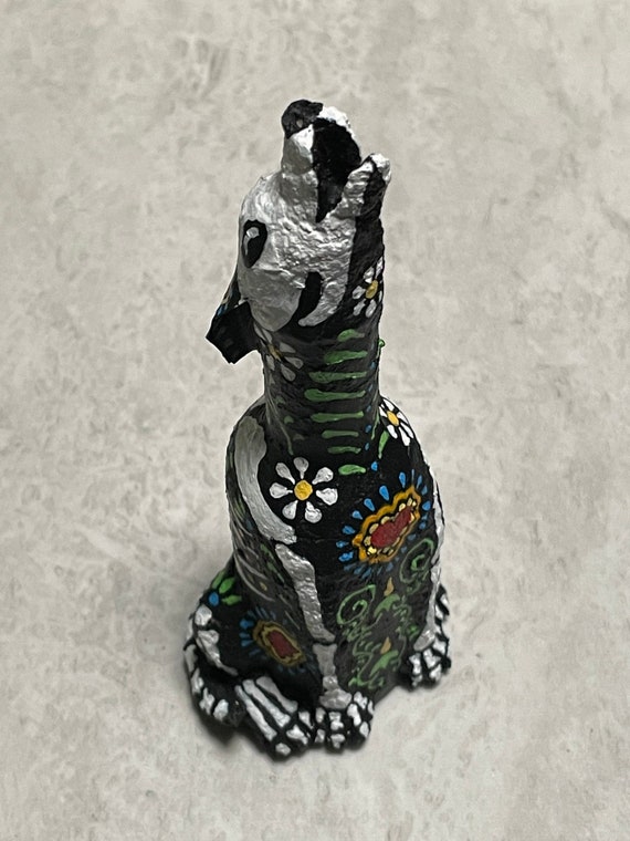 Skeleton Coyote Made From Tabasco Bottle and Paper Mache - Etsy