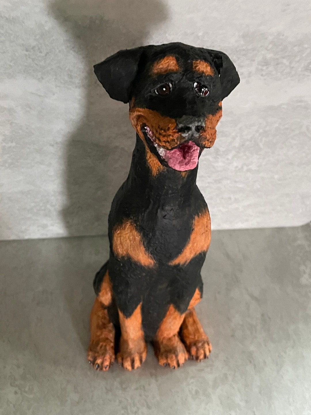 Rottweiler Sculpture Made From Beer Bottle and Paper Mache - Etsy