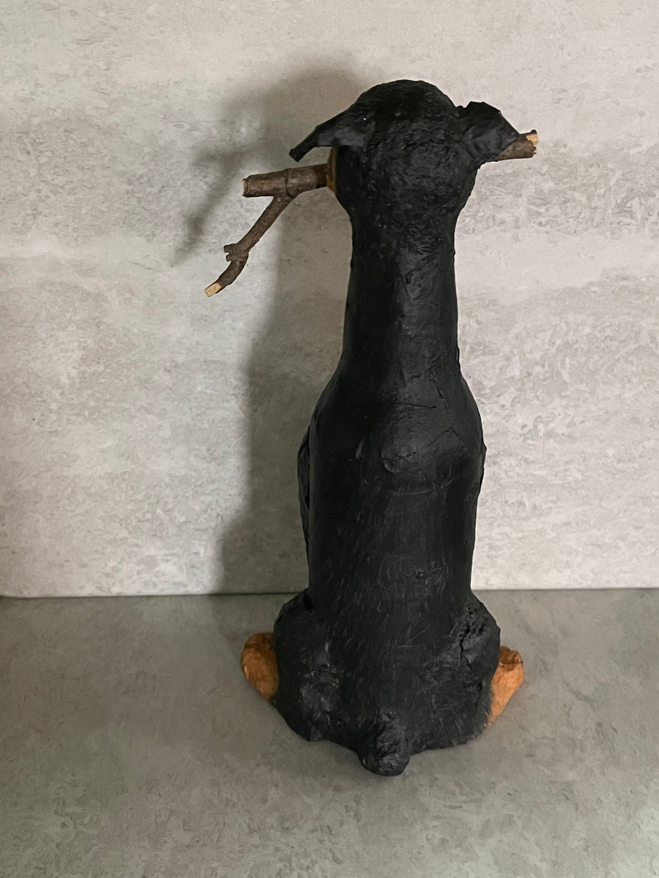 Rottweiler Sculpture Made From Beer Bottle and Paper Mache - Etsy