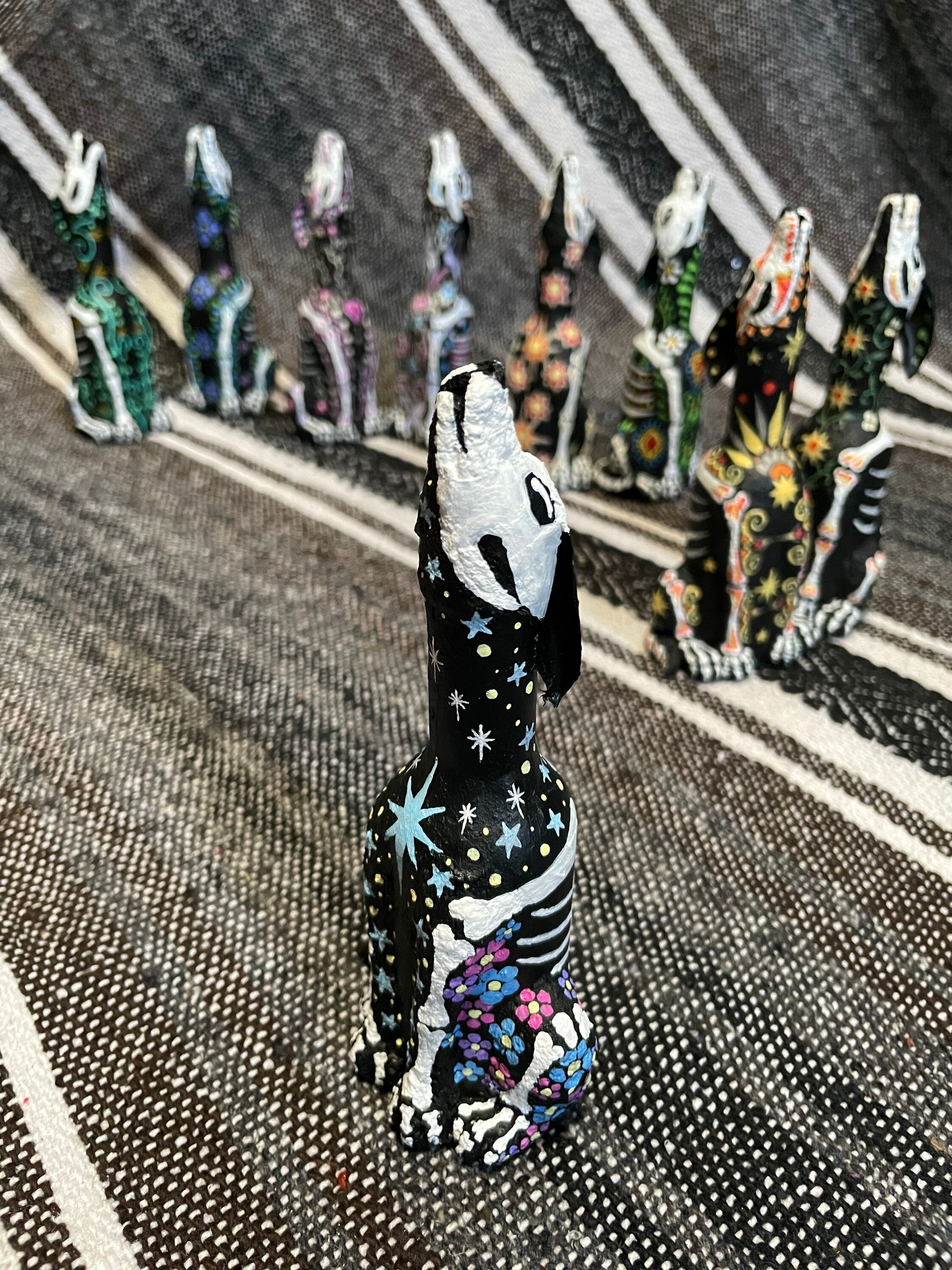 Skeleton Coyote Made From Tabasco Bottle and Paper Mache - Etsy