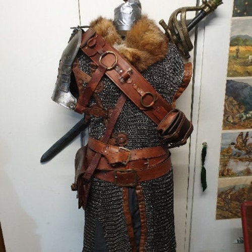 Mercenary Armor LEATHER ARMOR Full Set - Etsy