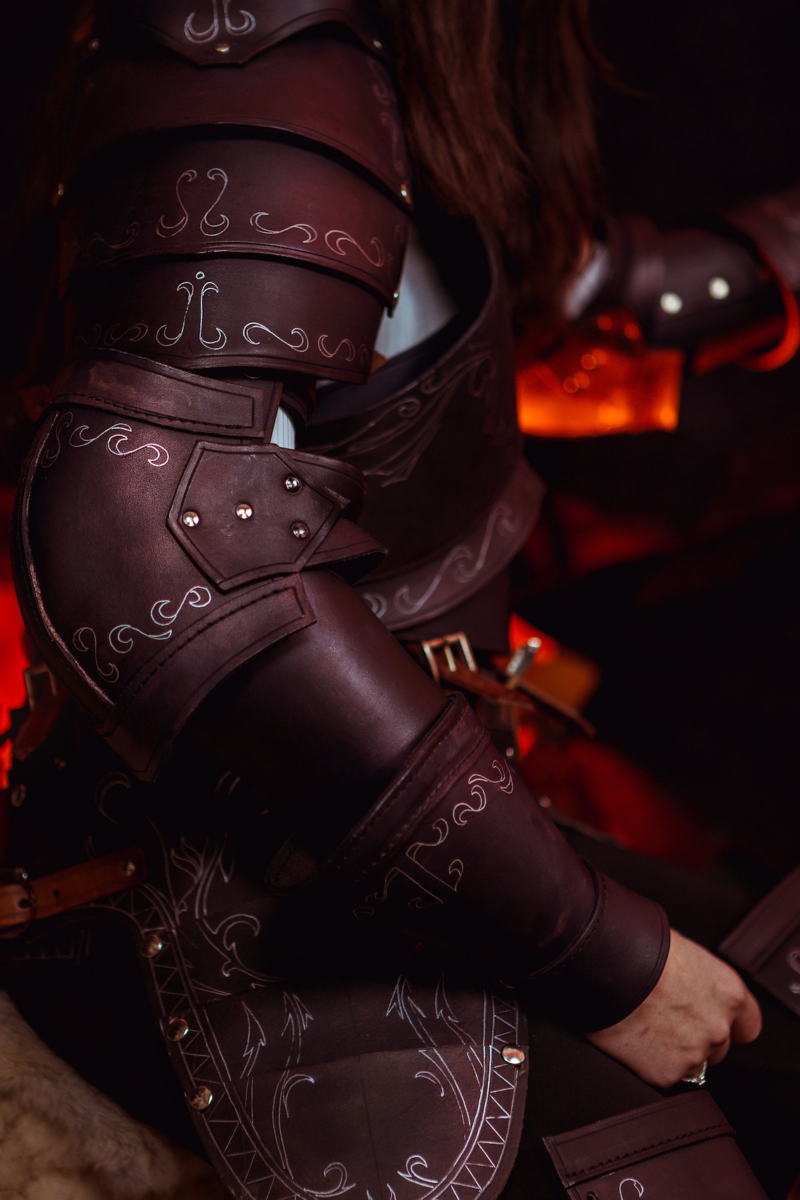 Drakeblood KNIGHT LEATHER ARMOR Complete Set made on Order - Etsy