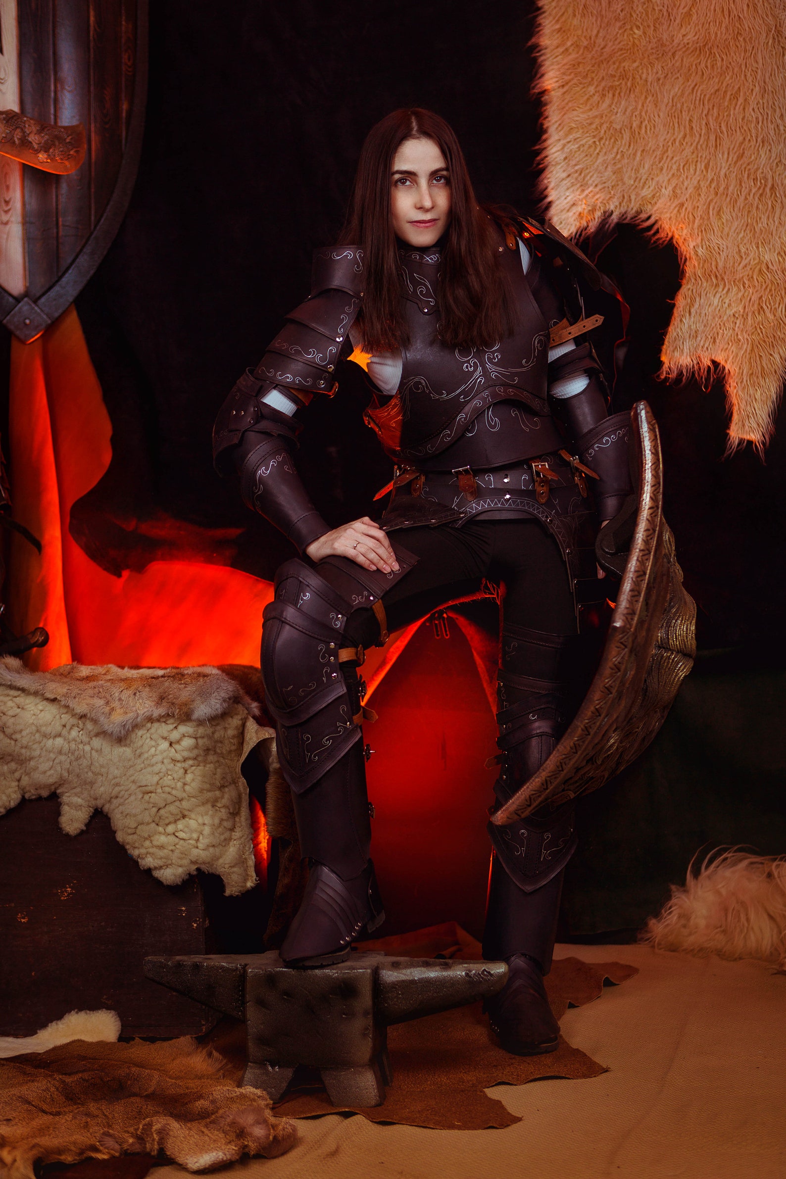 Drakeblood KNIGHT LEATHER ARMOR - Complete Set [made on Order] - Etsy