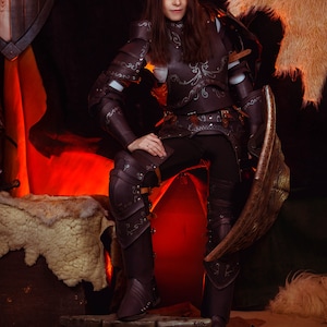 Drakeblood KNIGHT LEATHER ARMOR - Complete Set [made on Order] - Etsy