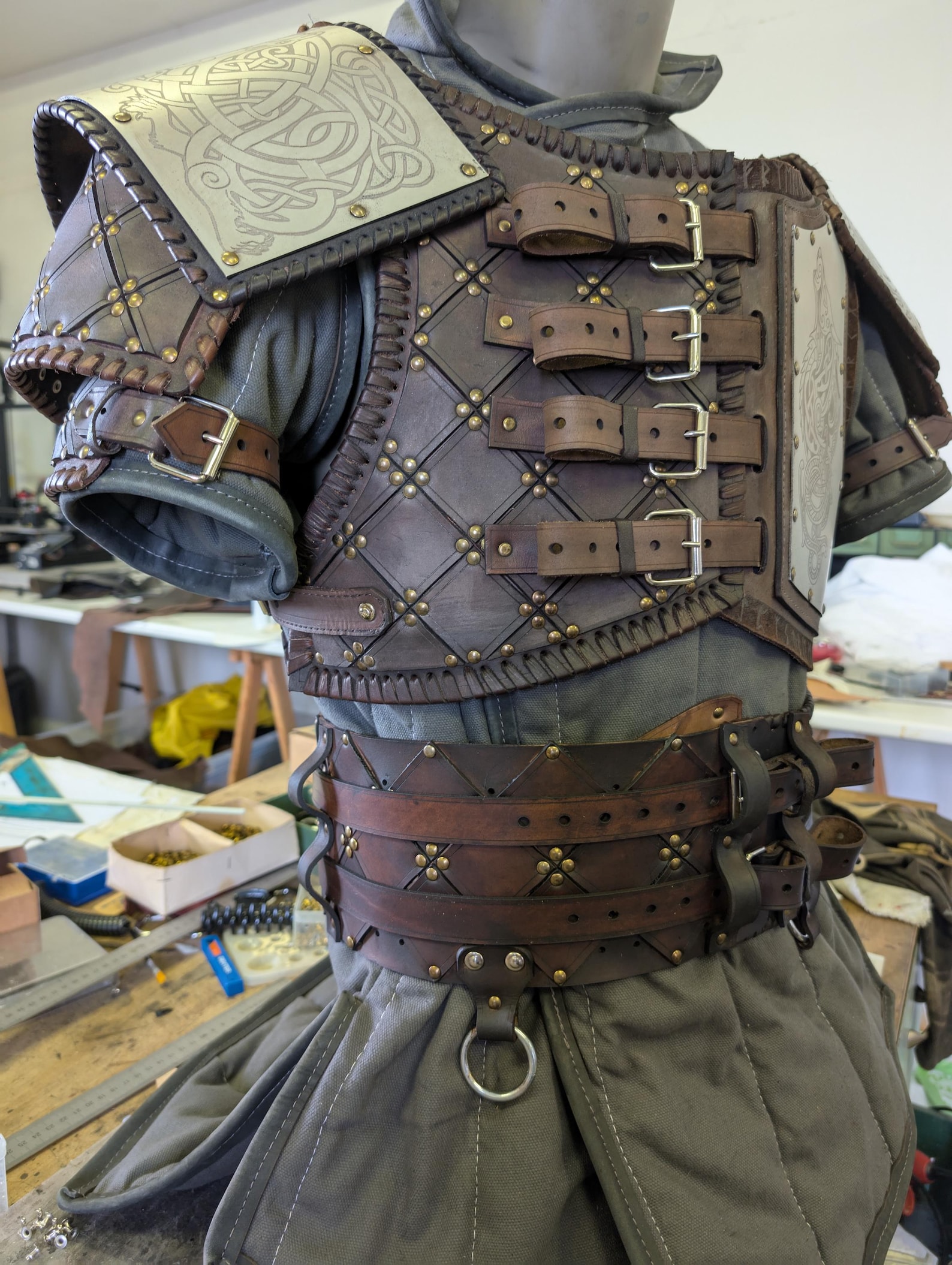 Complete LEATHER ARMOUR - VIKING Deluxe Set - Etsy