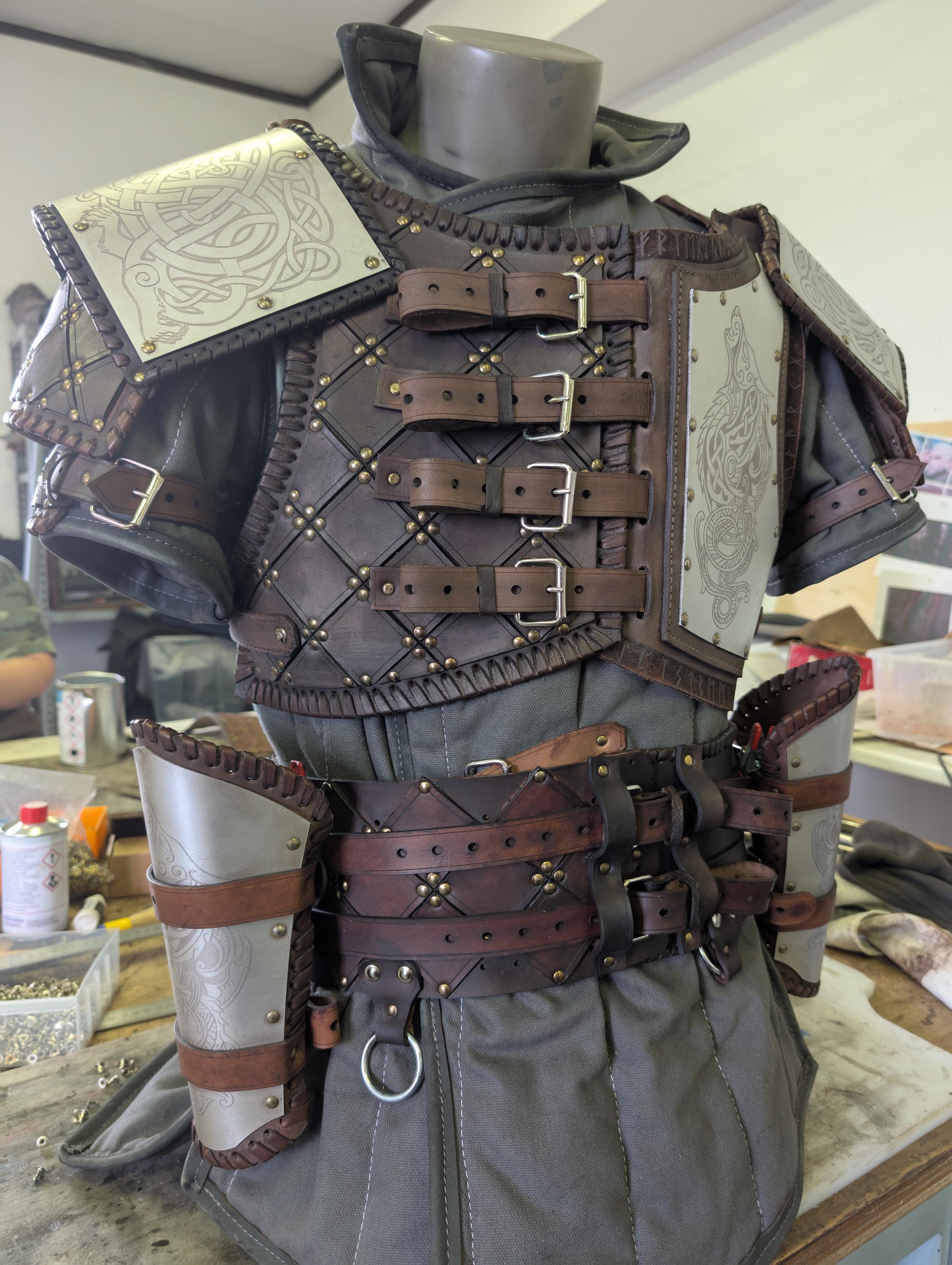Complete LEATHER ARMOUR - VIKING Deluxe Set - Etsy