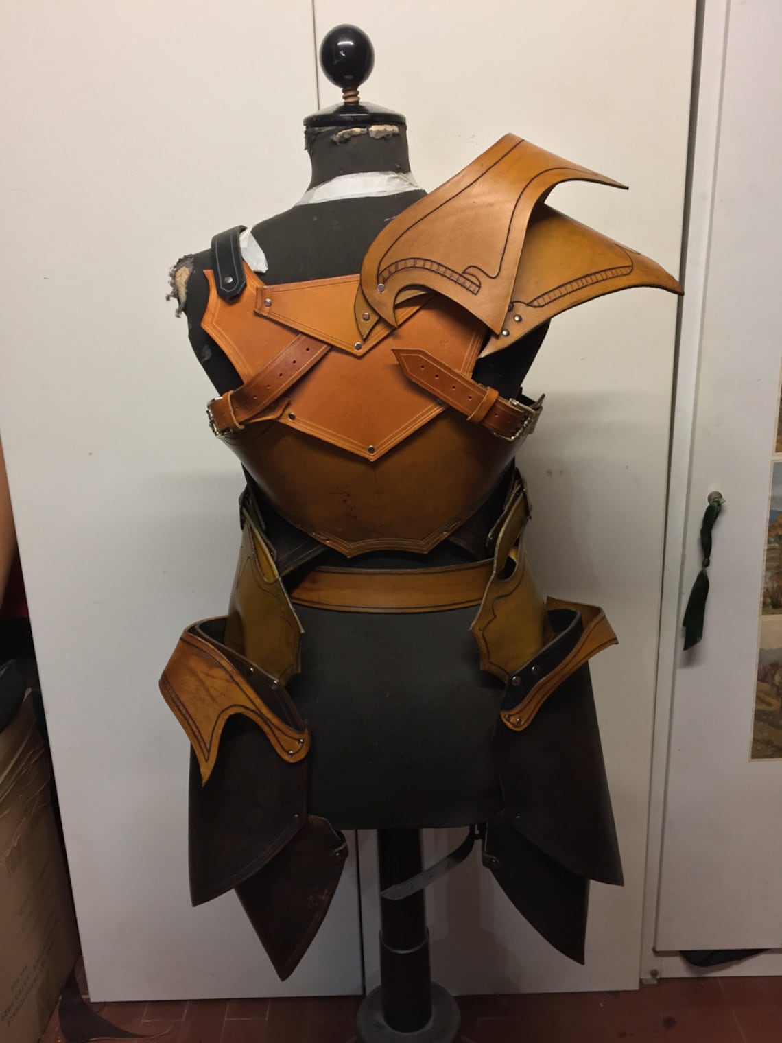 Envy Demon LEATHER ARMOR COMPLETE Set Reenactment Larp made on Order - Etsy