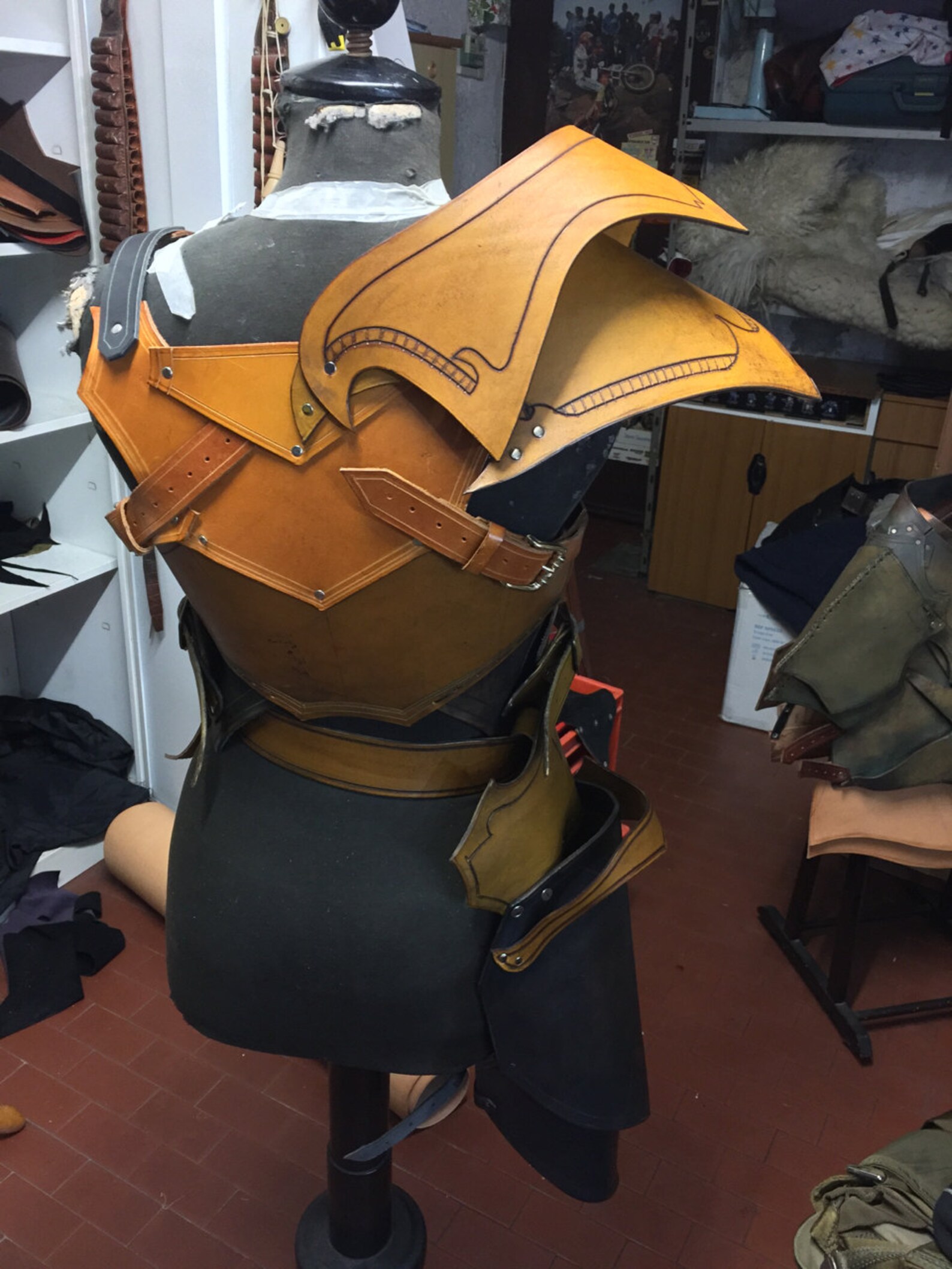 Envy Demon LEATHER ARMOR COMPLETE Set Reenactment Larp made on Order - Etsy