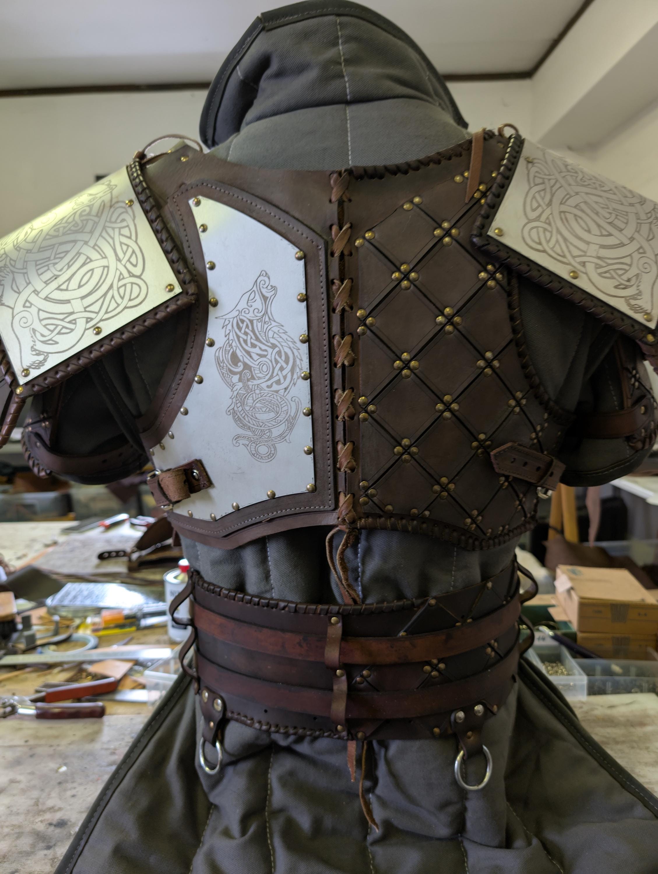 Complete LEATHER ARMOUR - VIKING Deluxe Set - Etsy