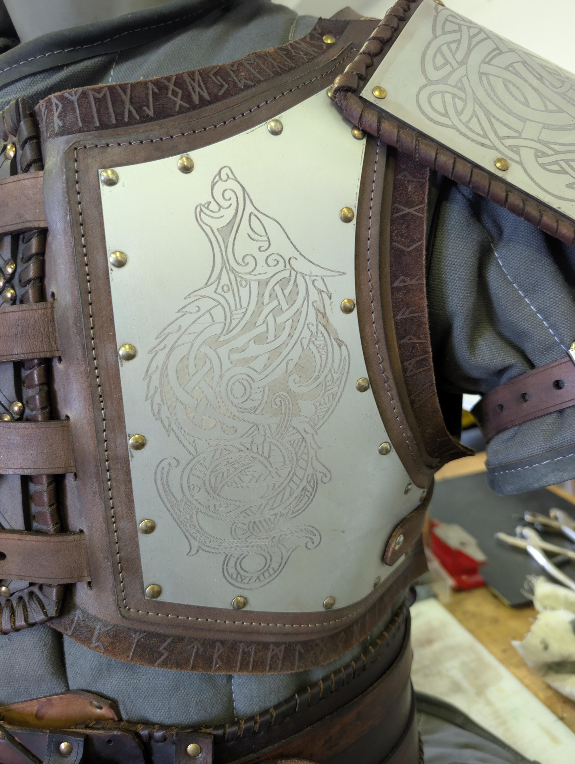 Complete LEATHER ARMOUR - VIKING Deluxe Set - Etsy