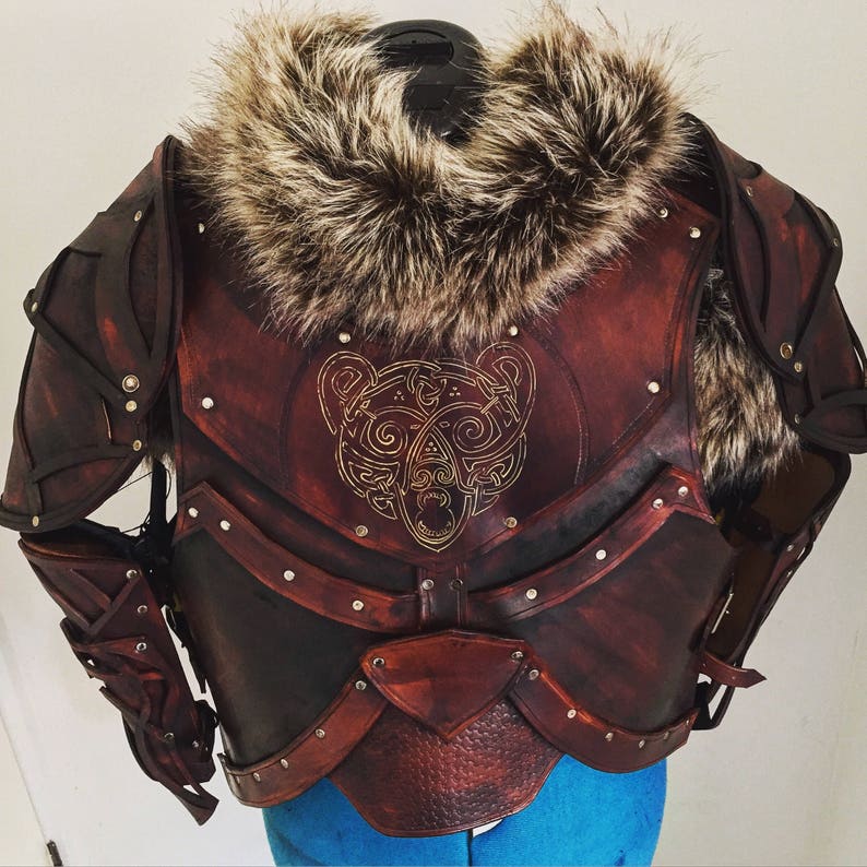 Viking LEATHER ARMOR V2 - COMPLETE Set Reenactment Larp [made on Order ...